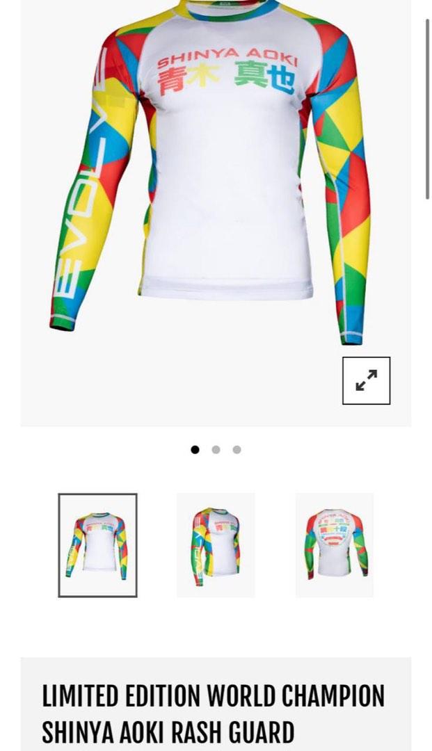Shin Ya Aoki X Evolve MMA rashguards, Men's Fashion, Tops & Sets ...