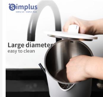 Simplus Electric Kettle 1.8L 304 Stainless Steel 1500w Automatic Power ...