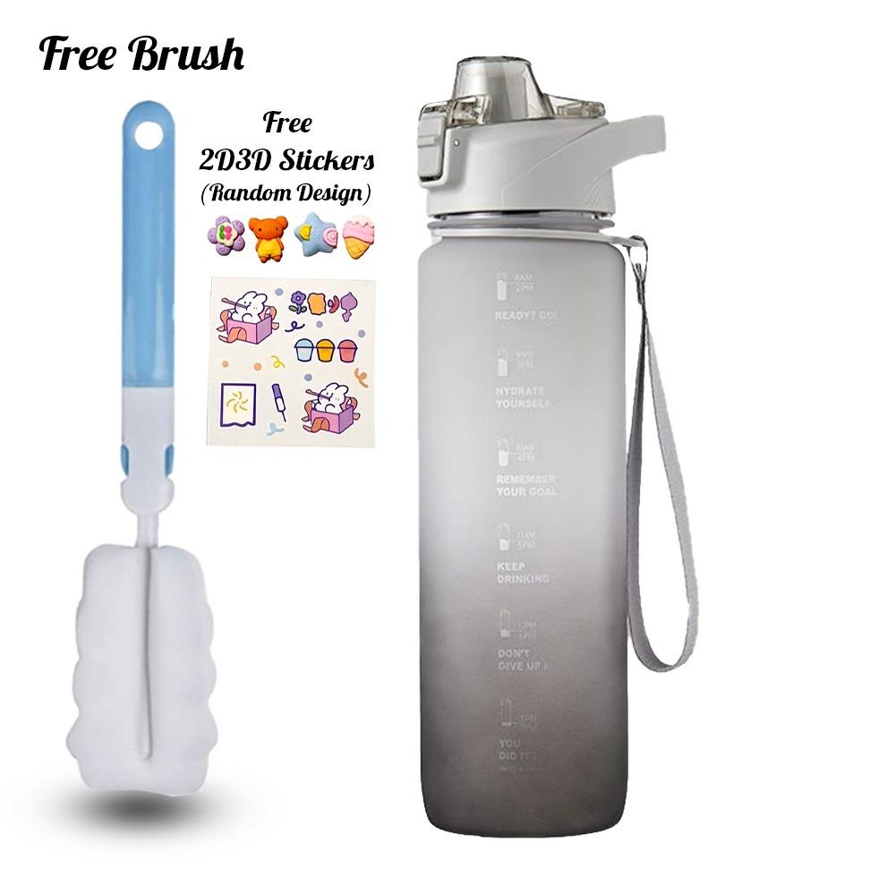 Sip Moment 1 Liter (34oz) Motivational Water Bottle with Time Marking ...