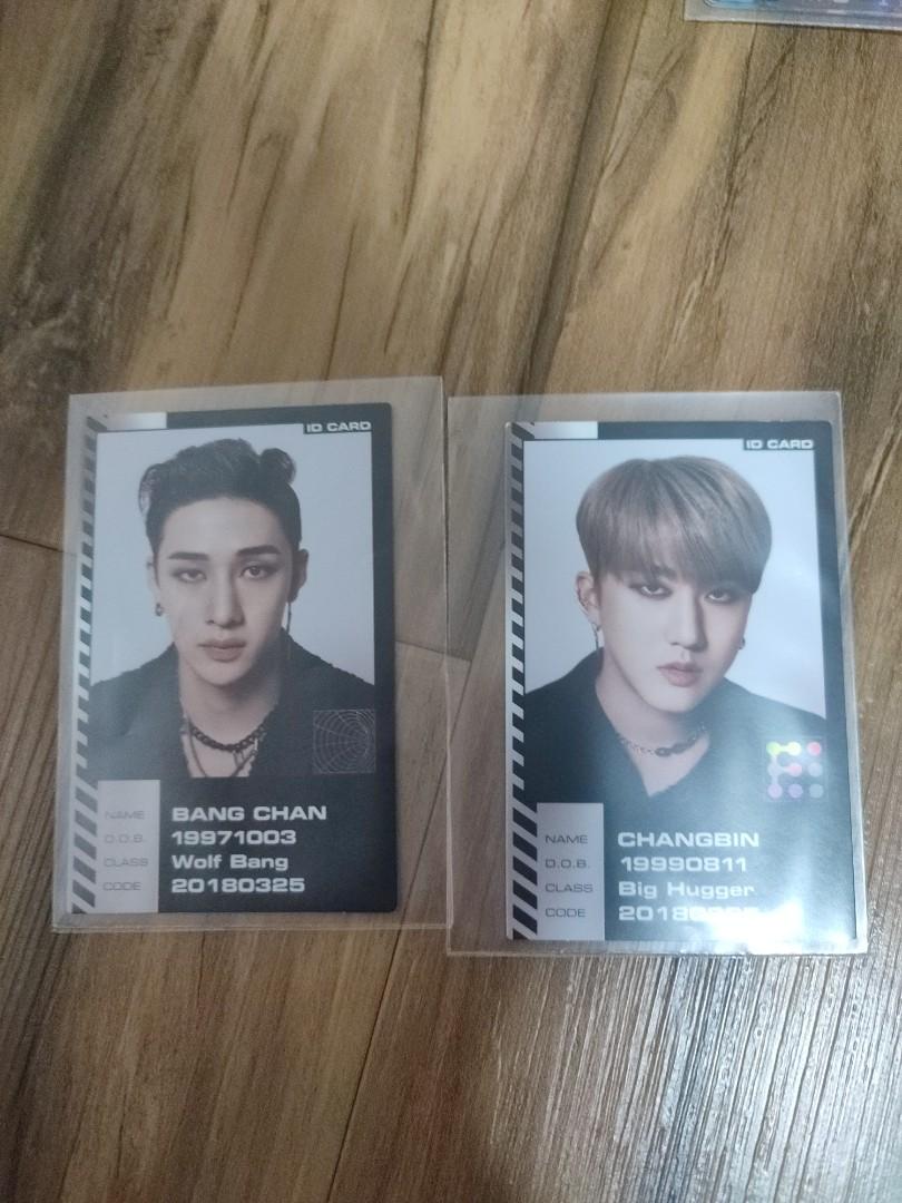 skz ID cards! bang chan and changbin!, Hobbies & Toys, Memorabilia ...