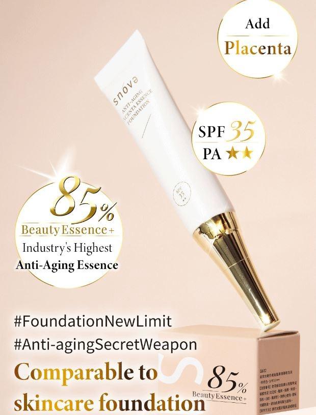 【SNOVA】Snova Moisturizing and Anti-Aging Placenta Essence Foundation ...
