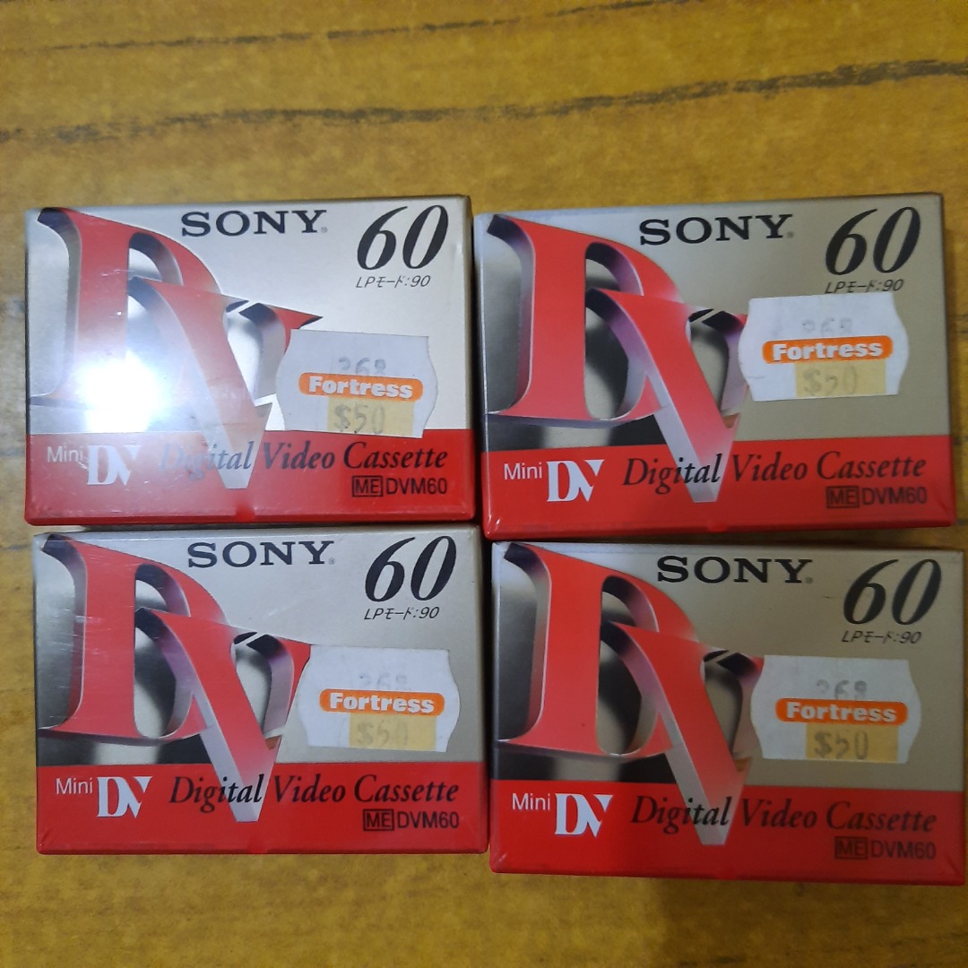Sony 全新digital video cassette sp60分鐘 lp90分鐘 全部4盒$100, 興趣及遊戲, 音樂、樂器 & 配件, 音樂與媒體 - CD 及 DVD ...