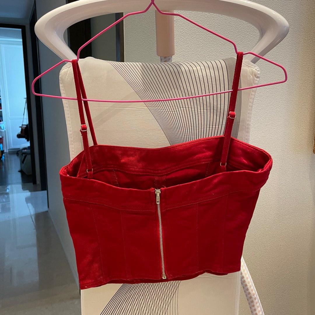 Spaghetti crop tops, Women's Fashion, Tops, Shirts on Carousell