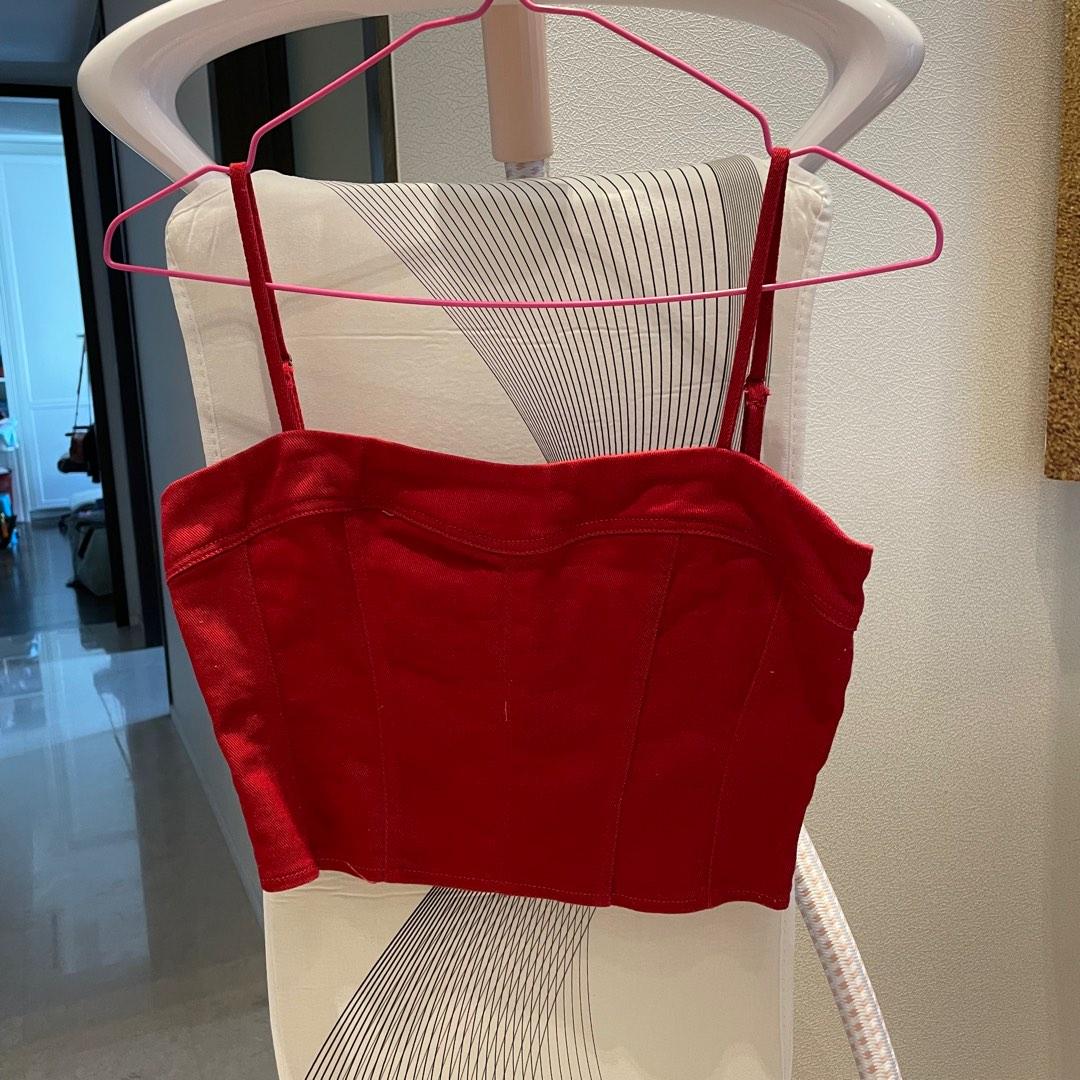 Spaghetti crop tops, Women's Fashion, Tops, Shirts on Carousell