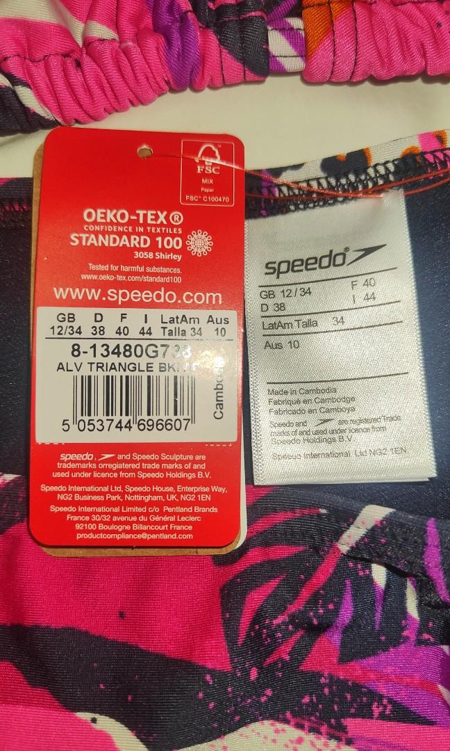 Speedo Triangle Bikini (new), Women's Fashion, Swimwear, Bikinis ...