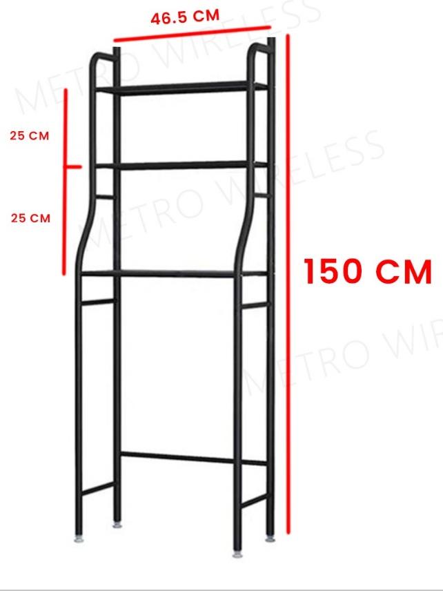 Storage 3 Tier Rack Organizer Bathroom Accessories Holder Toilet Home ...