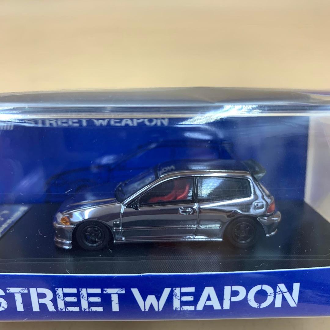 Street Weapon 1/64 Scale Honda Civic EG6 Chrome Die-cast Car, Hobbies & Toys, Toys & Games on ...