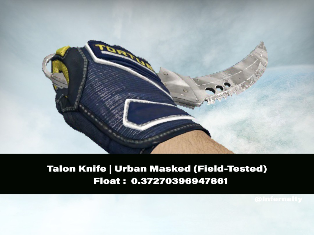 Talon Knife Urban Masked FT CSGO SKINS KNIVES, Video Gaming, Gaming ...