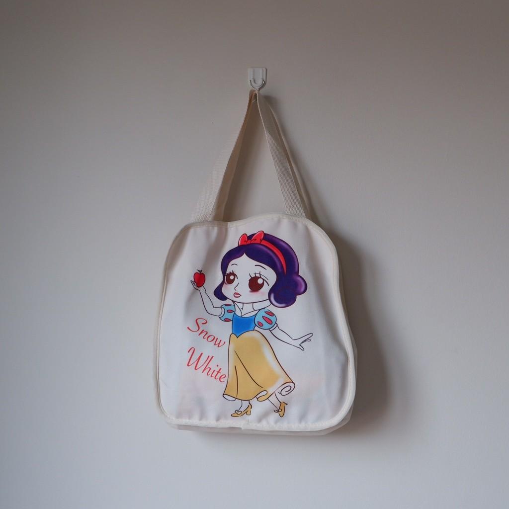 Tas Canvas Bag Disney Princess Snow White Ariel Mickey Minnie Pooh Lucu ...