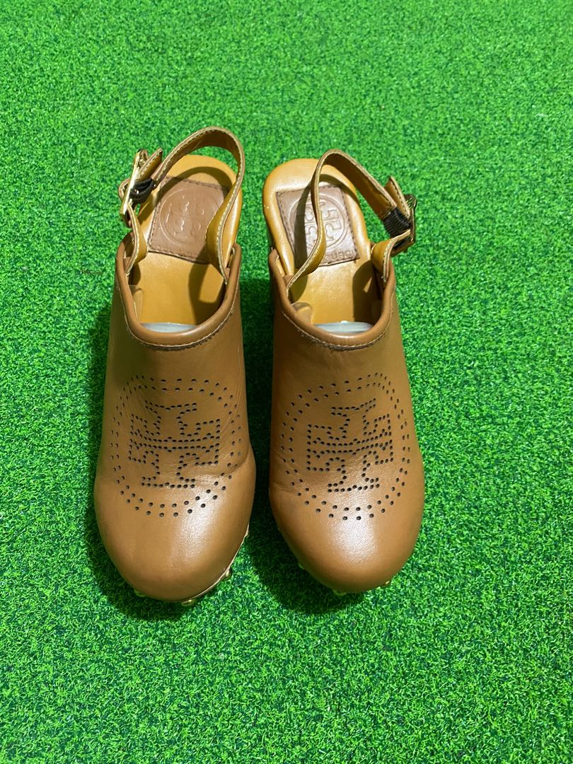 Tory burch heel clogs, Luxury, Sneakers & Footwear on Carousell