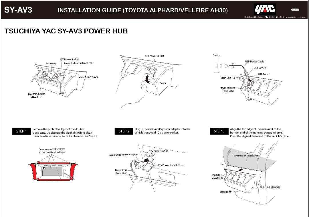Toyota Alphard/Vellfire AH30 Tsuchiya Yac Power Hub AH30, Auto ...
