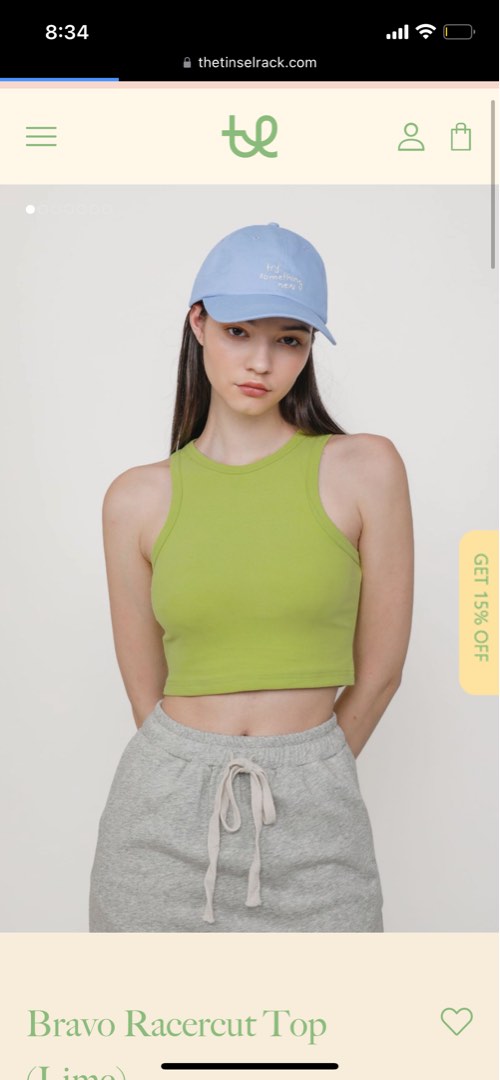 Bravo Racercut Top (Line, Honey & Vermillion), Women's Fashion, Tops ...