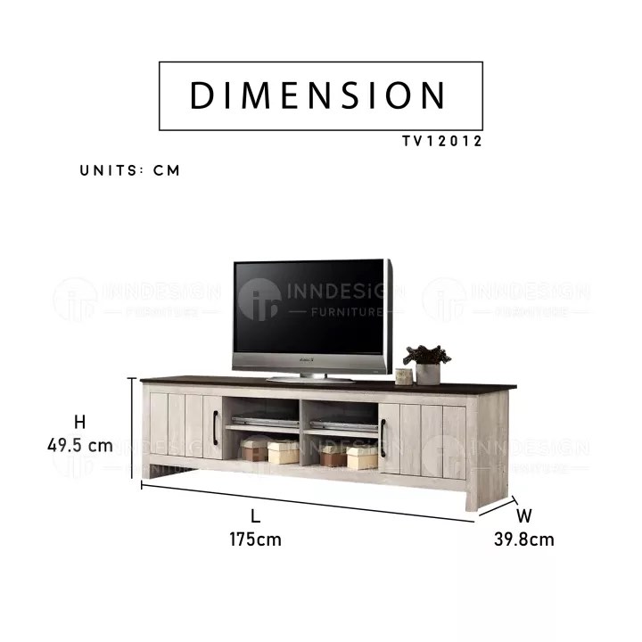 TV Cabinet 5.7ft TV Console, Furniture & Home Living, Furniture, TV ...