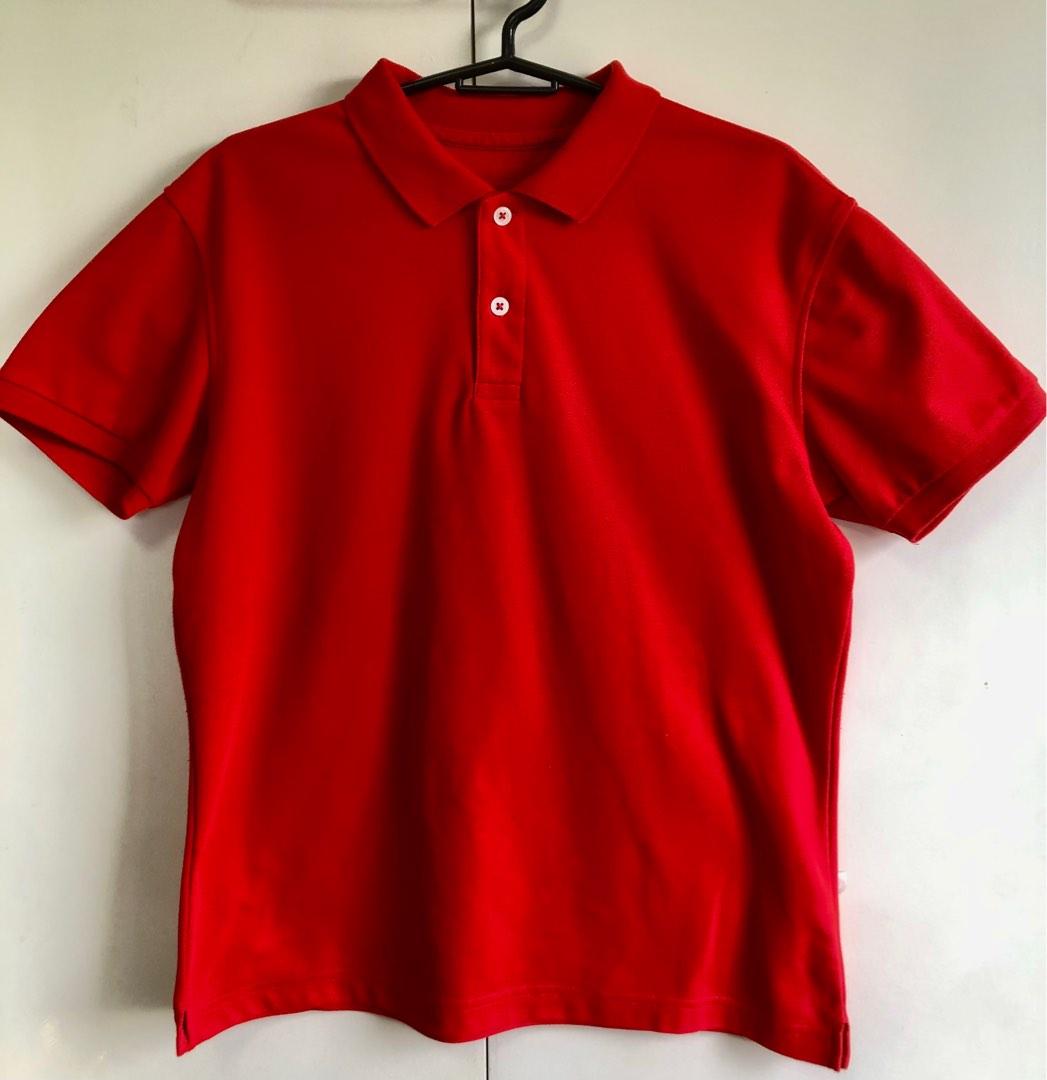 Uniqlo Red Polo Shirt, Men's Fashion, Tops & Sets, Tshirts & Polo ...