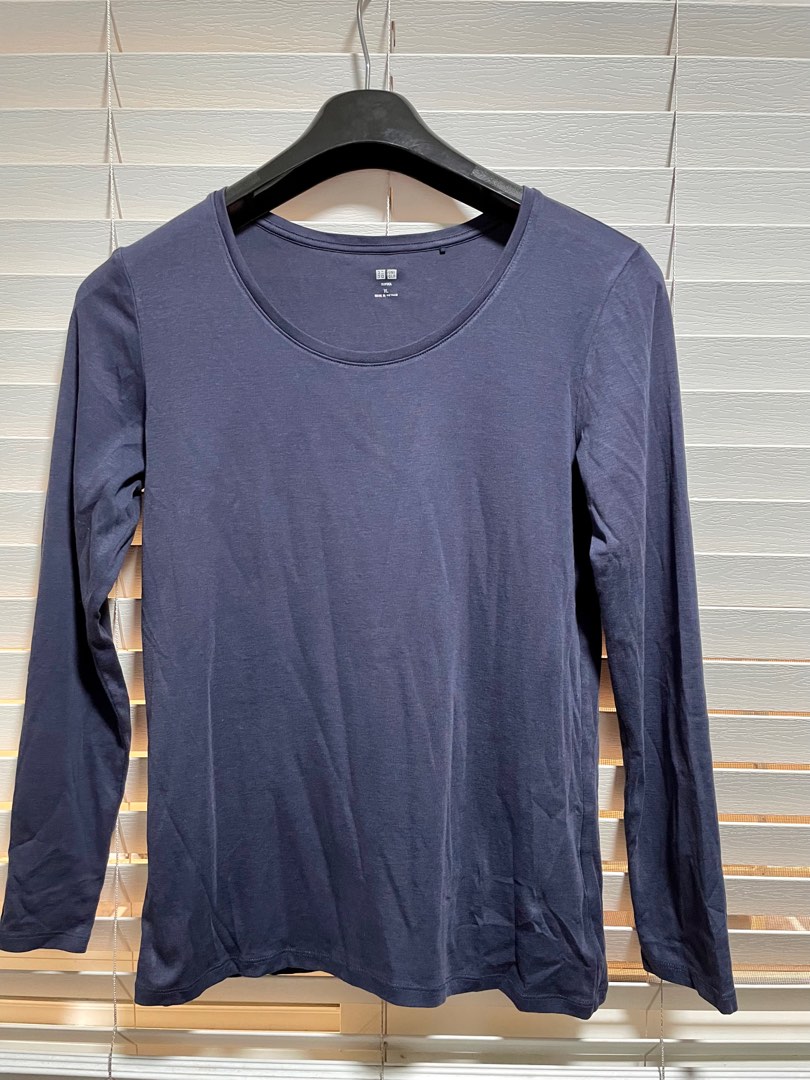 Uniqlo Supima Shirt, Women's Fashion, Tops, Longsleeves on Carousell