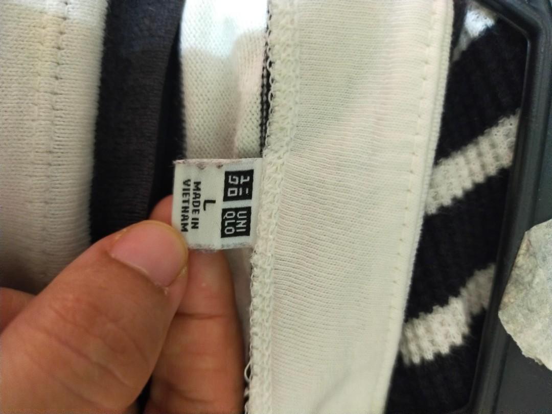 Uniqlo tag stripe pit 21.5 inch, length 20inch, Women's Fashion, Tops ...