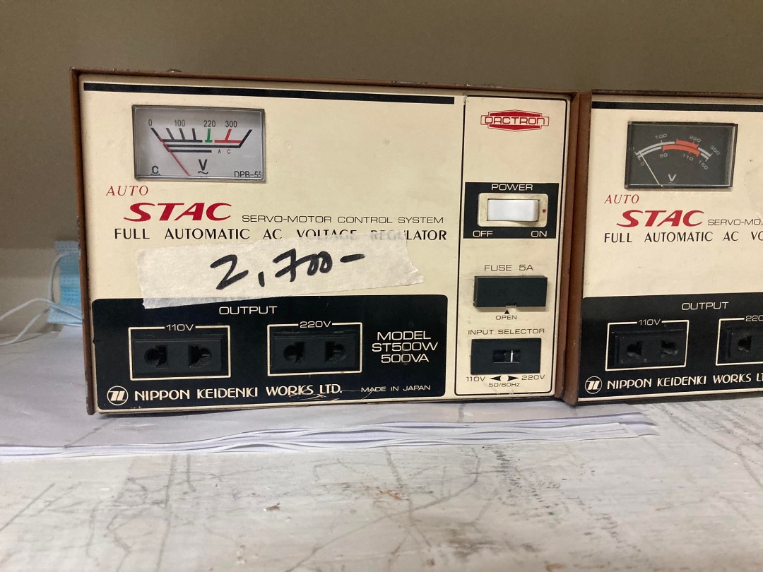 STAC AVR 500W also 50w transformers, Audio, Other Audio Equipment on Carousell
