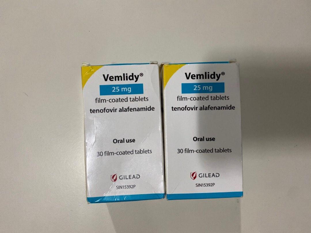 Vemlidy 25mg Tenofovir Alafenamide, Health & Nutrition, Medical ...