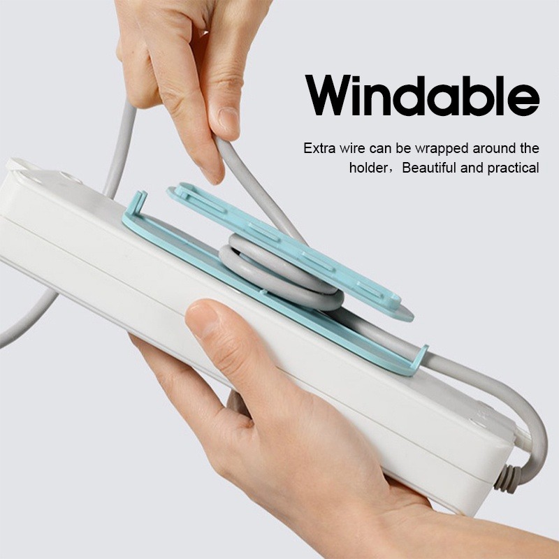 Wall Mounted Socket Extension Holder Plug Socket Hook Sticker Self ...