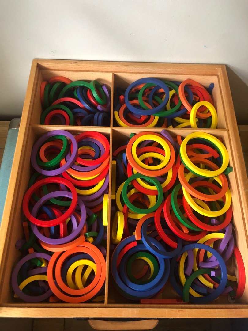 Wooden creative loops, Hobbies & Toys, Toys & Games on Carousell