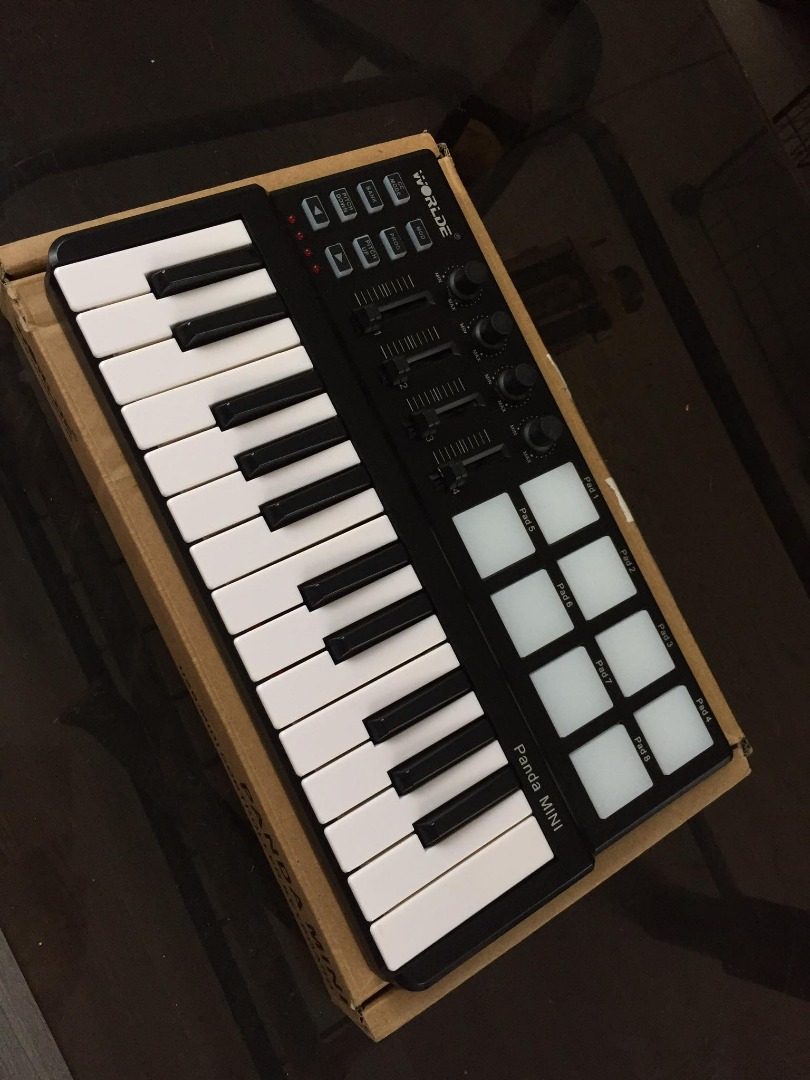 Worlde Panda mini 25 Keys Midi controller, Audio, Other Audio Equipment ...