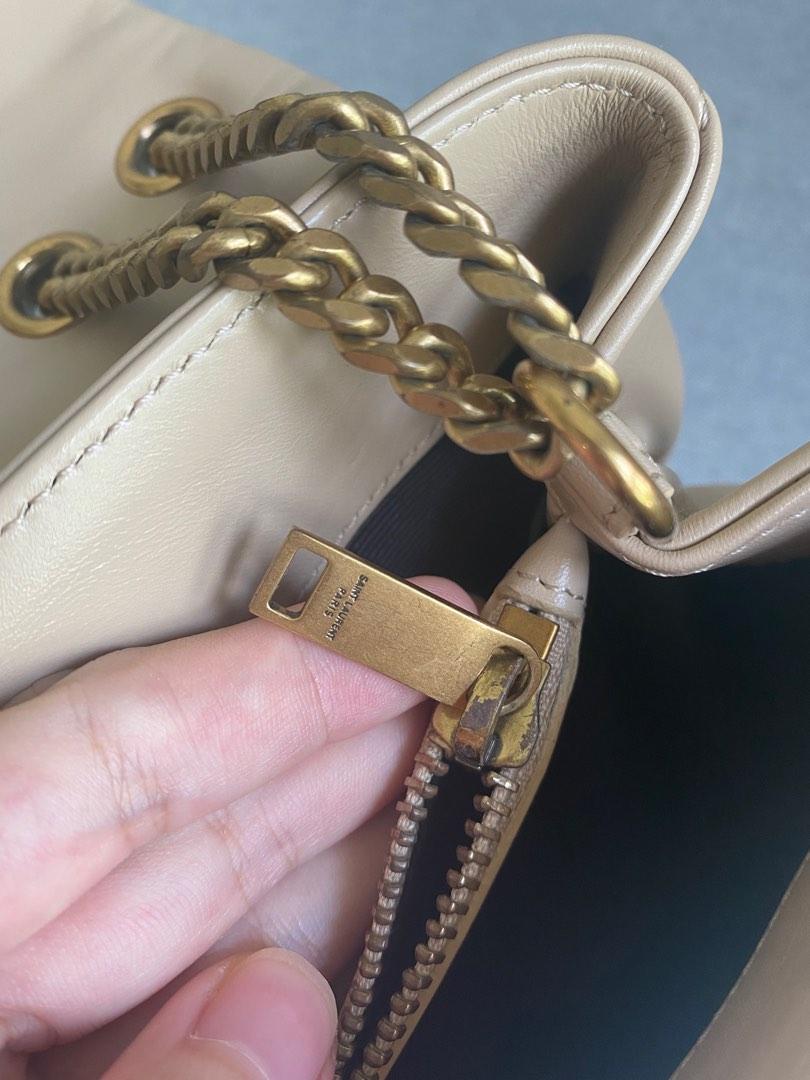 Ysl Small Loulou Dark Beige, Luxury, Bags & Wallets on Carousell