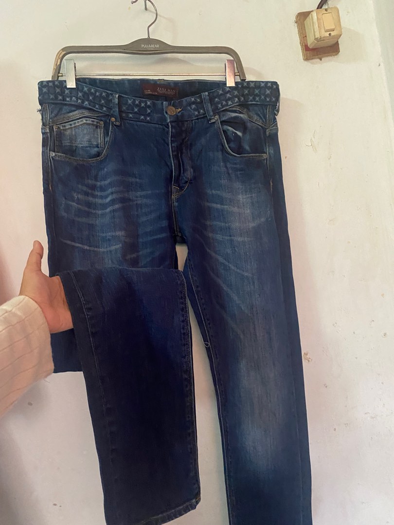 Zara Man denim collection pants, Fesyen Pria, Pakaian , Bawahan di ...