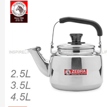 Zebra / Whistle Kettle Prima 2.5L 3.5L 4.5L / Stainless Steel Whistling ...