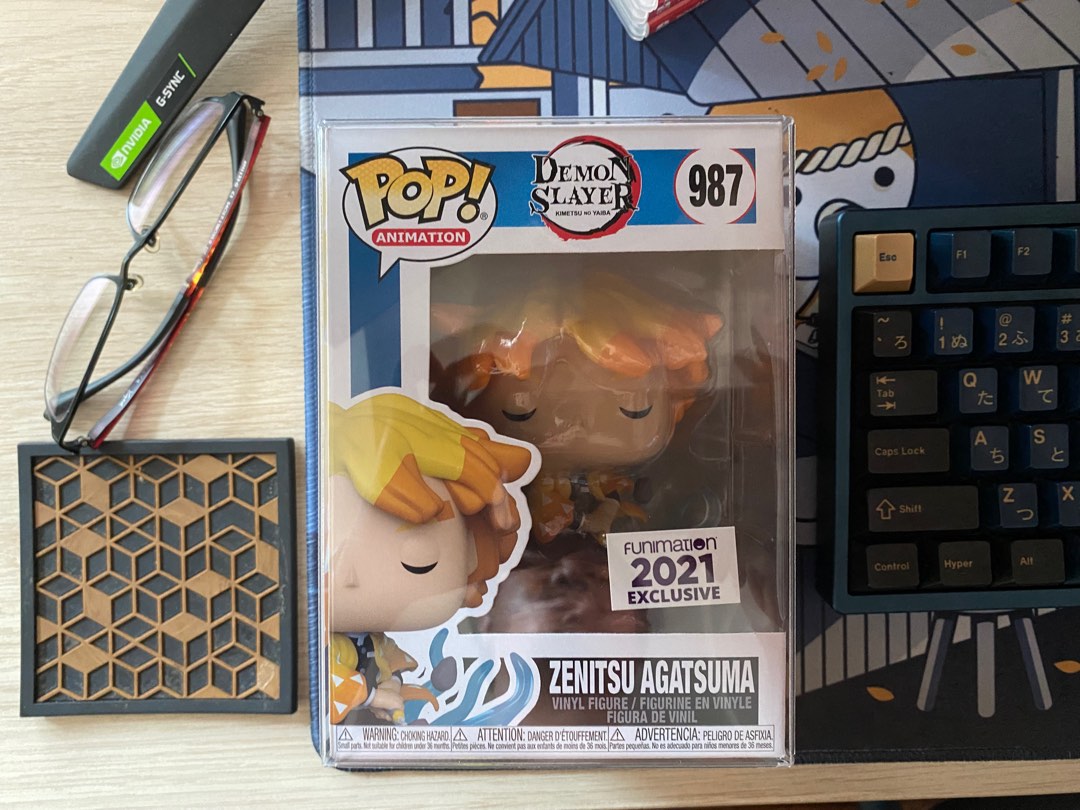 Zenitsu Agatsuma Funko Pop (Funimation 2021 Exclusive), Hobbies & Toys ...