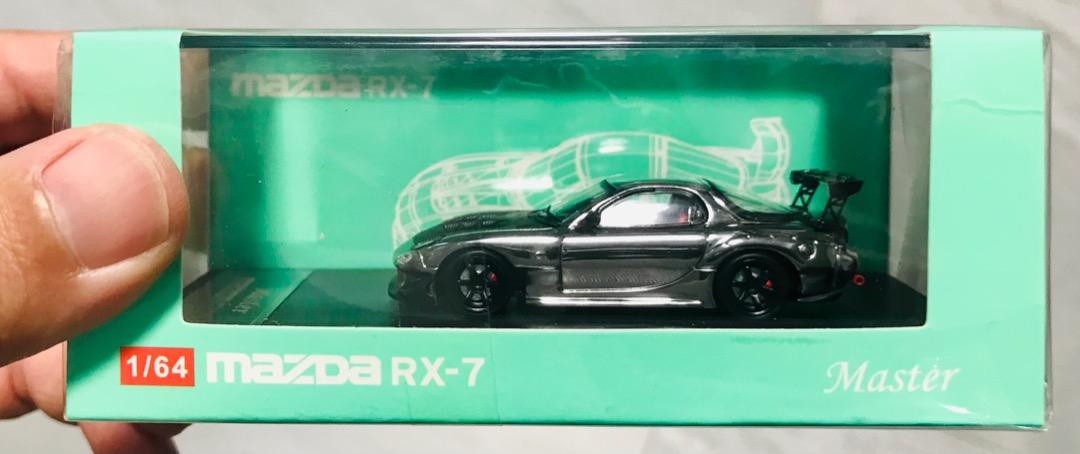 1:64 Master RX-7 Re Amemiya Chrome with CF Hood, Hobbies & Toys, Toys ...