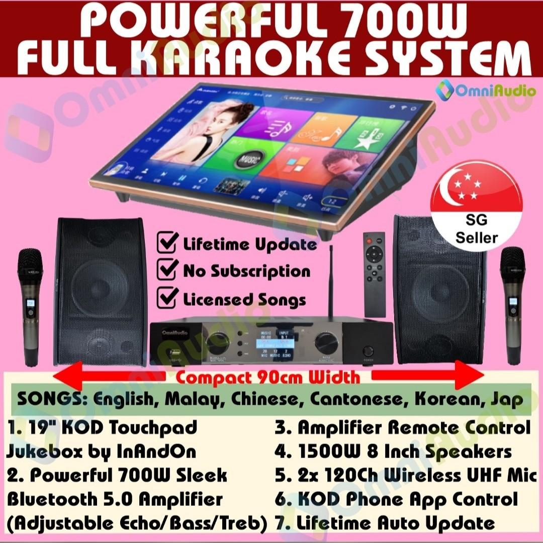 [480,000+ ORIGINAL SONGS | POWERFUL SOUND] 700W FULL KARAOKE SYSTEM ...