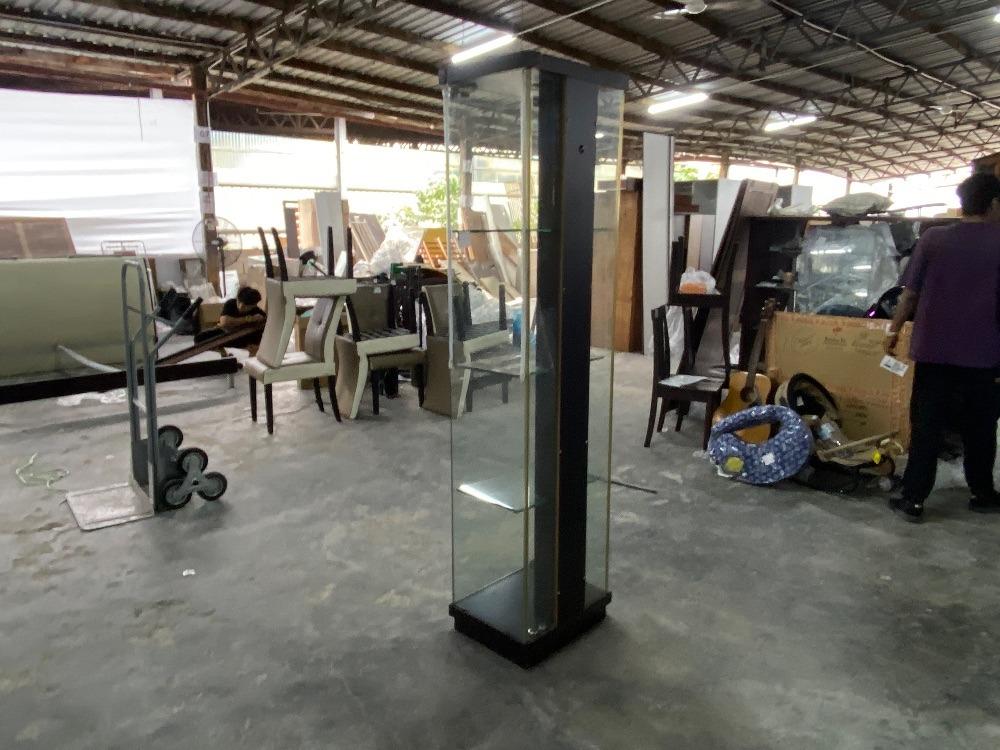 4 Tier Display Glass Door Cabinet / Kabinet Pintu Kaca Paparan 4 ...