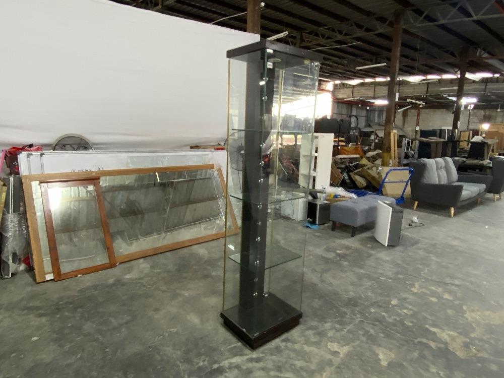 4 Tier Display Glass Door Cabinet / Kabinet Pintu Kaca Paparan 4 ...