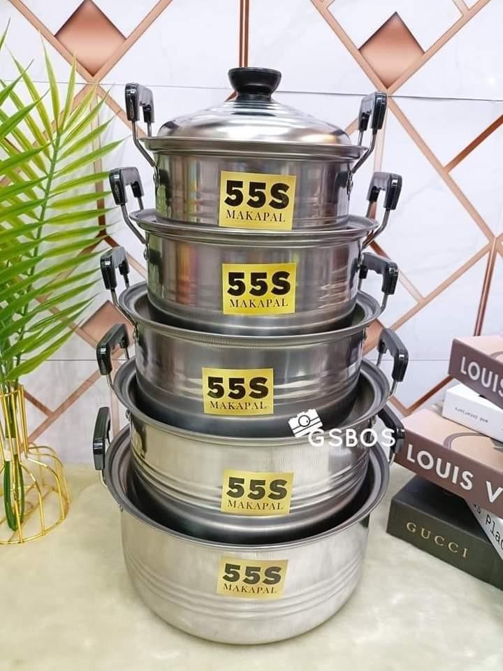 555 5in1 stockpot Set, Furniture & Home Living, Kitchenware & Tableware ...