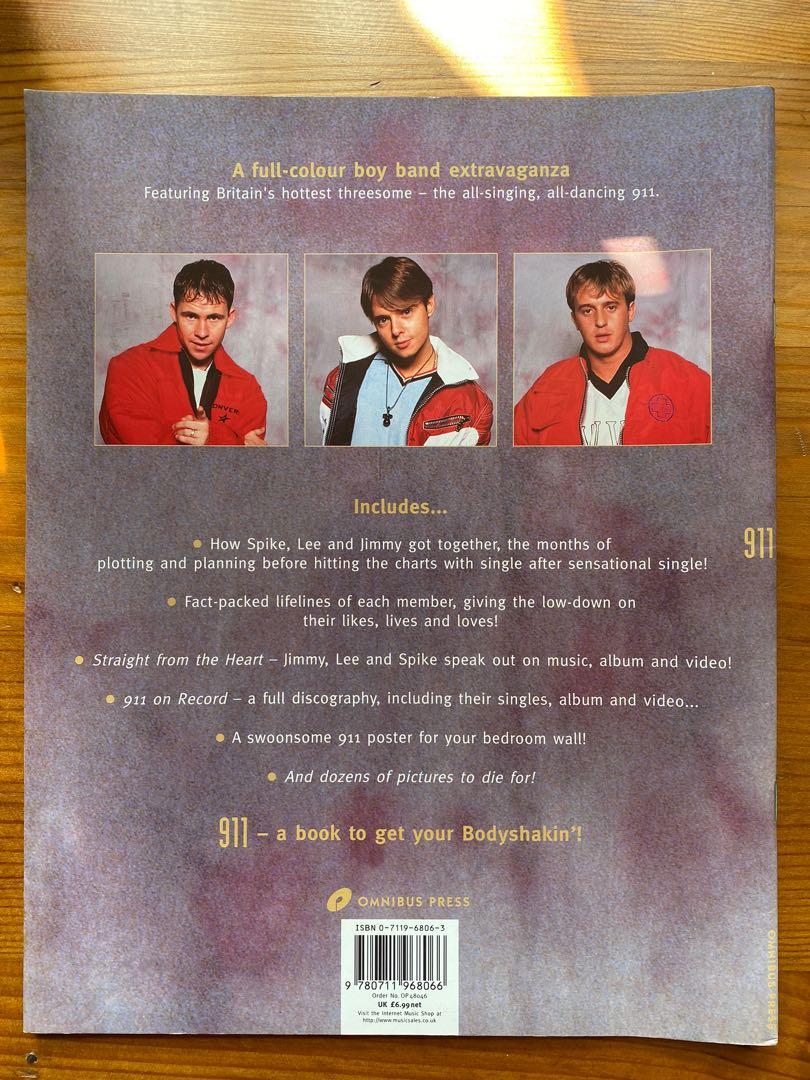 90s English boyband 911 Book (1997), 興趣及遊戲, 收藏品及紀念品, 明星周邊 - Carousell