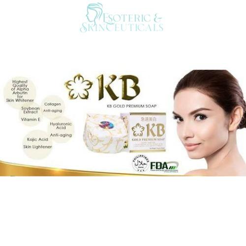 [ Esoterica ] KB GOLD PREMIUM SOAP 135G ALPHA ARBUTIN + KOJIC ACID ...
