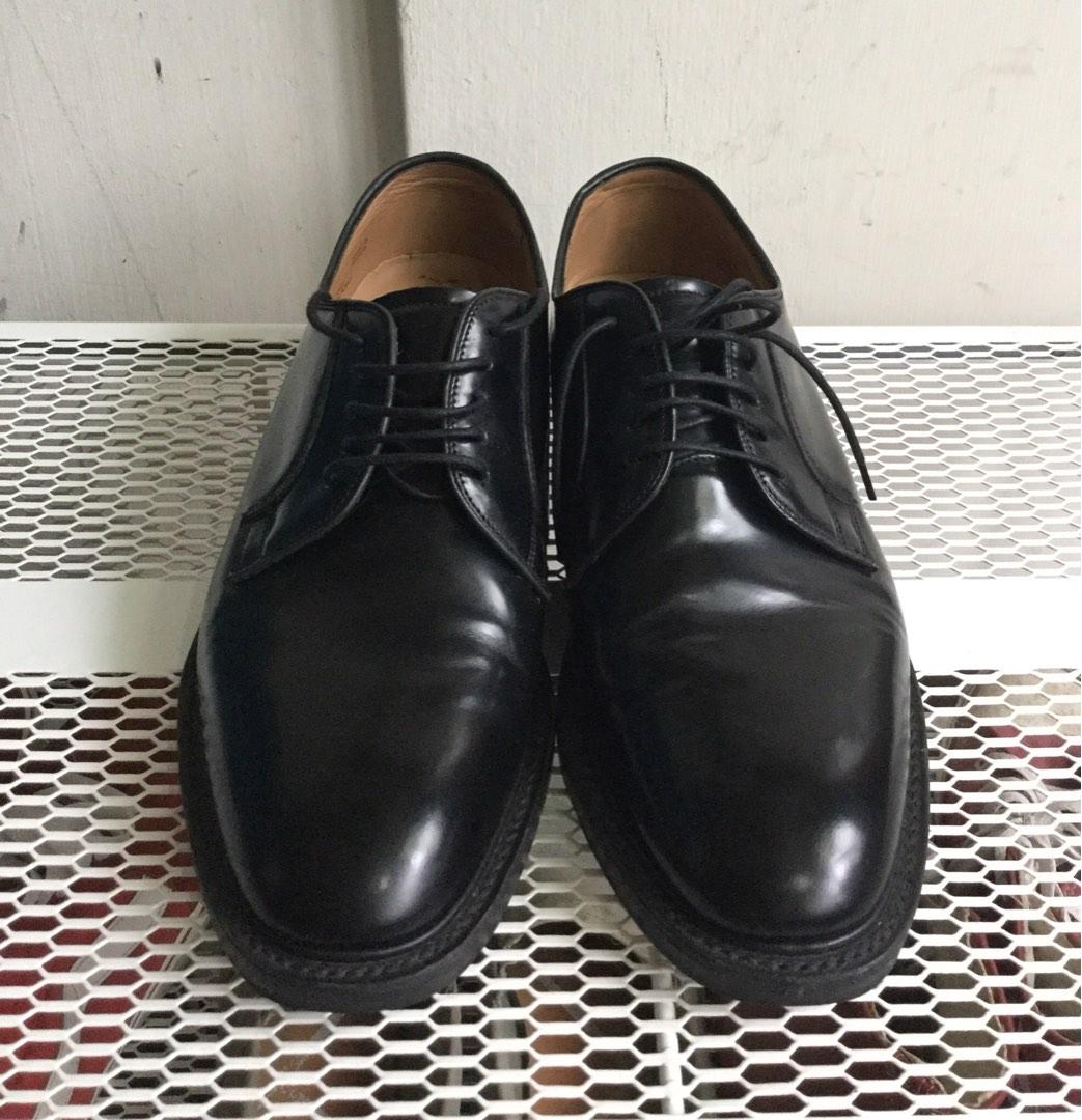 已售出。#英國手工製 Loake Derby Shoes 黑色木底德比鞋 / 啞光面 = 經典 x 紳裝 x 常春藤, 他的時尚, 鞋類 ...
