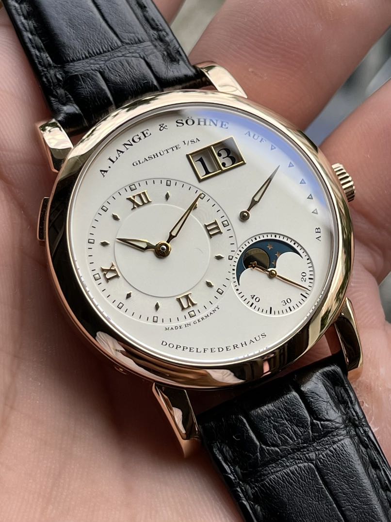 A. Lange & Sohne Lange 1 Moonphase Ref. 109.032 Like New Full Set, Luxury, Watches on Carousell