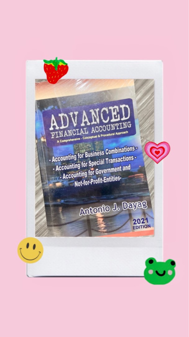 Advanced Financial Accounting by Dayag (2021 Ed), Hobbies & Toys, Books ...