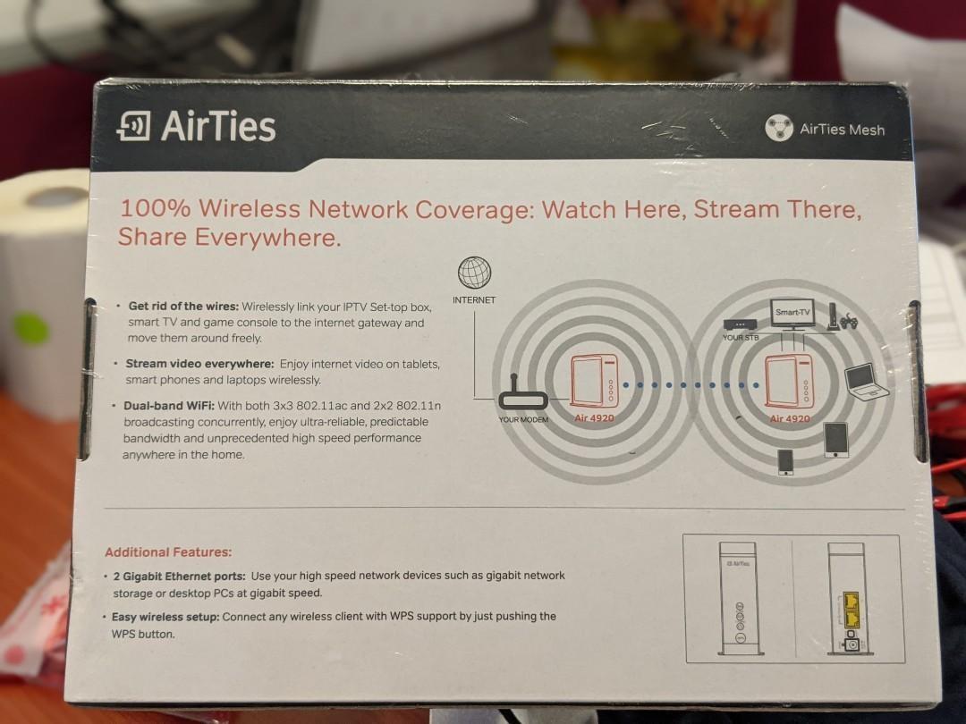 AirTies Air 4920 Wifi Mesh - 1600 Mbps Wireless Booster / Extender ...