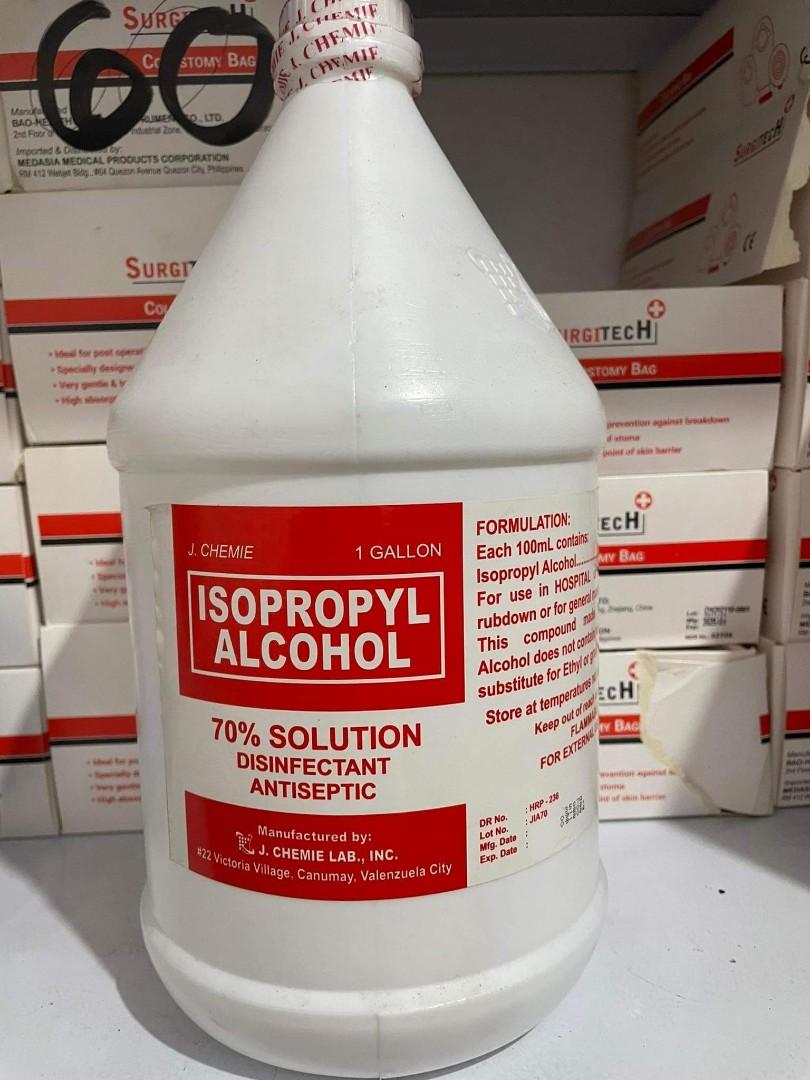 #ALCOHOL 1 GALLON, Health & Nutrition, Medical Supplies & Tools on ...