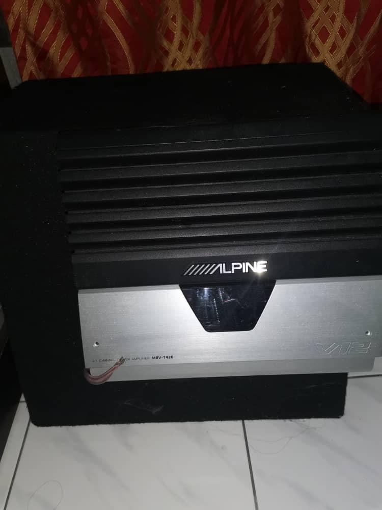 alpine amp and sub woofer, Auto Accessories on Carousell