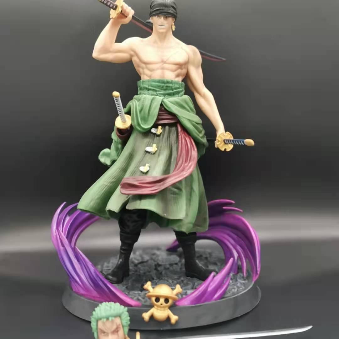 Anime One Piece Strongest Swordsman Roronoa Zoro action figure Two ...