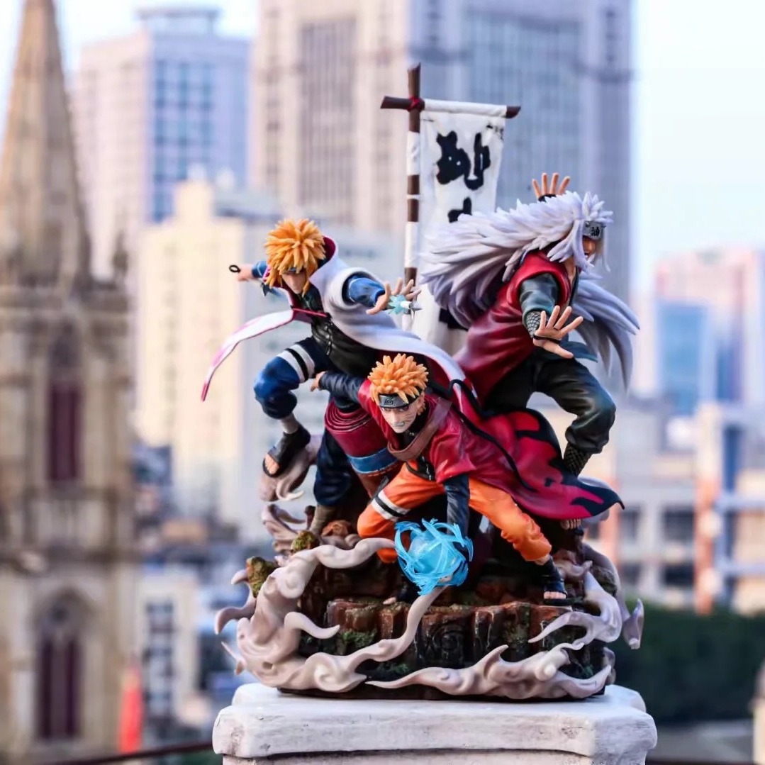 Anime Uzumaki Naruto Namikaze Minator Jiraiya action figure cartoon ...