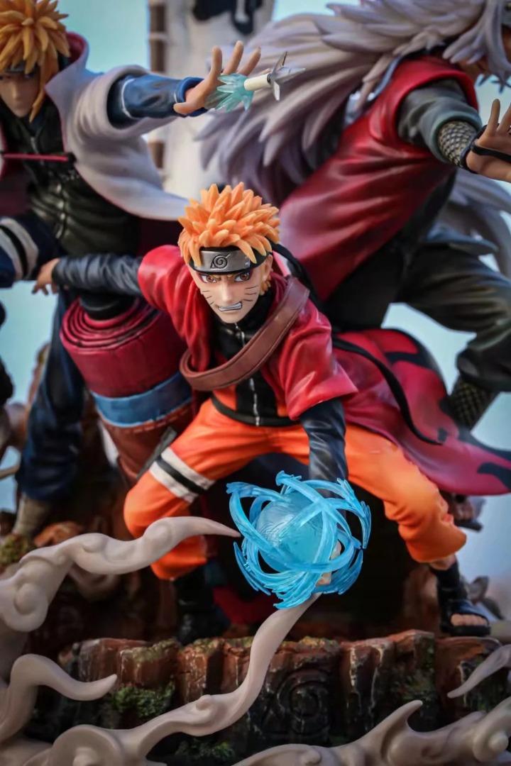 Anime Uzumaki Naruto Namikaze Minator Jiraiya action figure cartoon ...