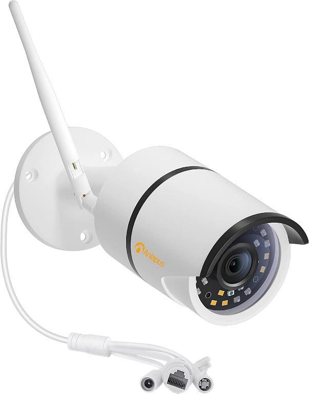 Anlapus Wireless Outdoor CCTV Security Camera, 2MP H.265+ IP Camera ...
