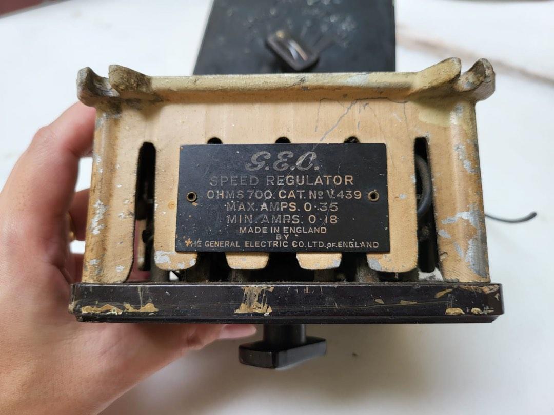 Antique G.E.C. Fan speed regulator, Furniture & Home Living, Lighting ...