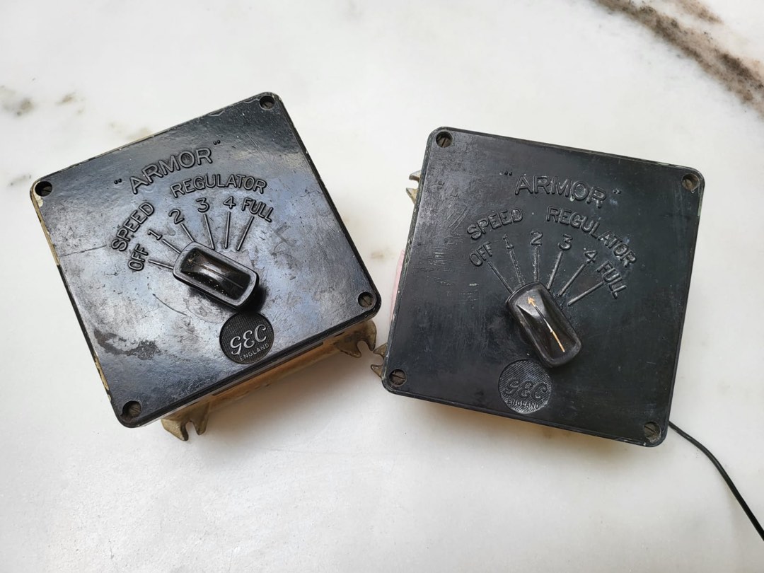 Antique G.E.C. Fan speed regulator, Furniture & Home Living, Lighting ...