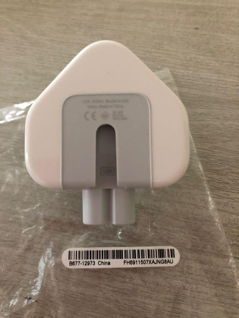 Apple original band new UK 3 Pin Charger Head for Magsafe Chargers ...