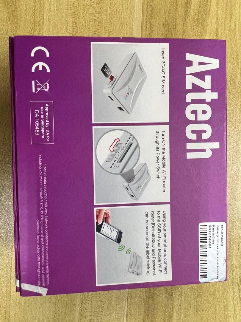 Aztech Wi-Fi hotspot 4G Wi-Fi with built in power bank, Computers ...